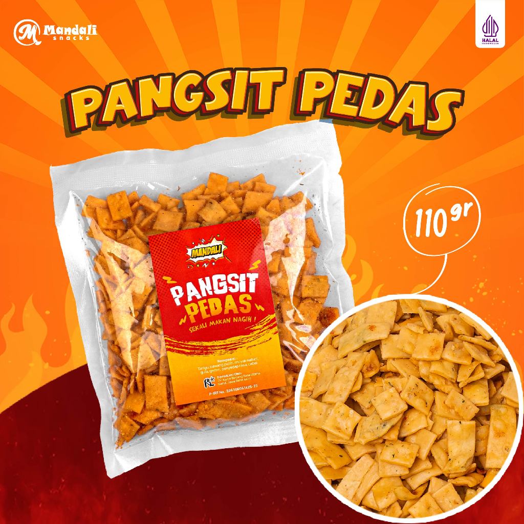 Jual PANGSIT PEDAS MANDALI 110GR GURIH RENYAH | Shopee Indonesia