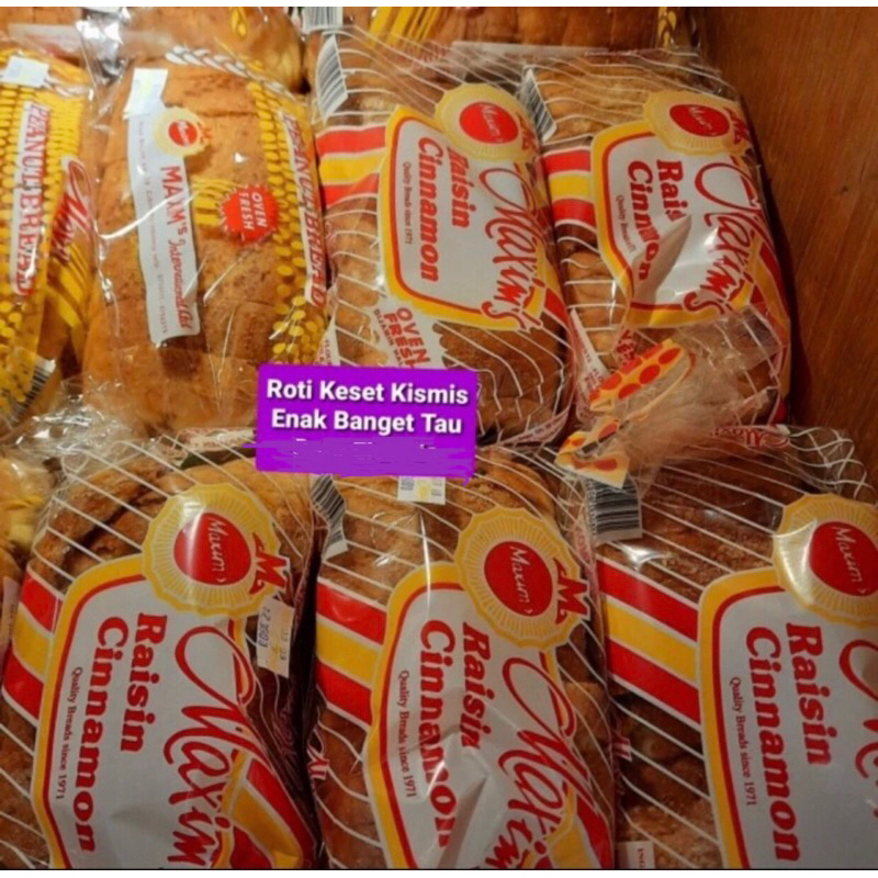 Jual Roti Keset / Sobek Kismis Maxim Kue Basah Legend Merk Maxim’s Enak ...