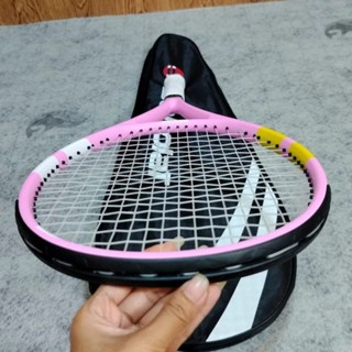 Jual Raket Tenis Babolat Pink Buat Pemula Siap Smash Ada Tas - Free ...