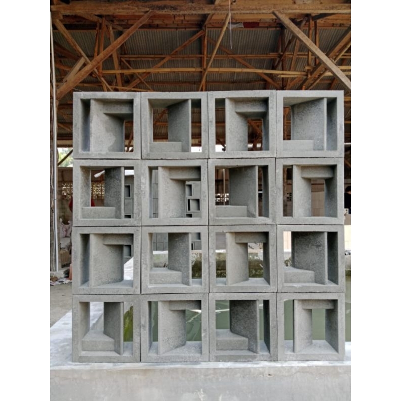 Jual roster beton minimalis new motif, loster beton minimalis, lubang ...