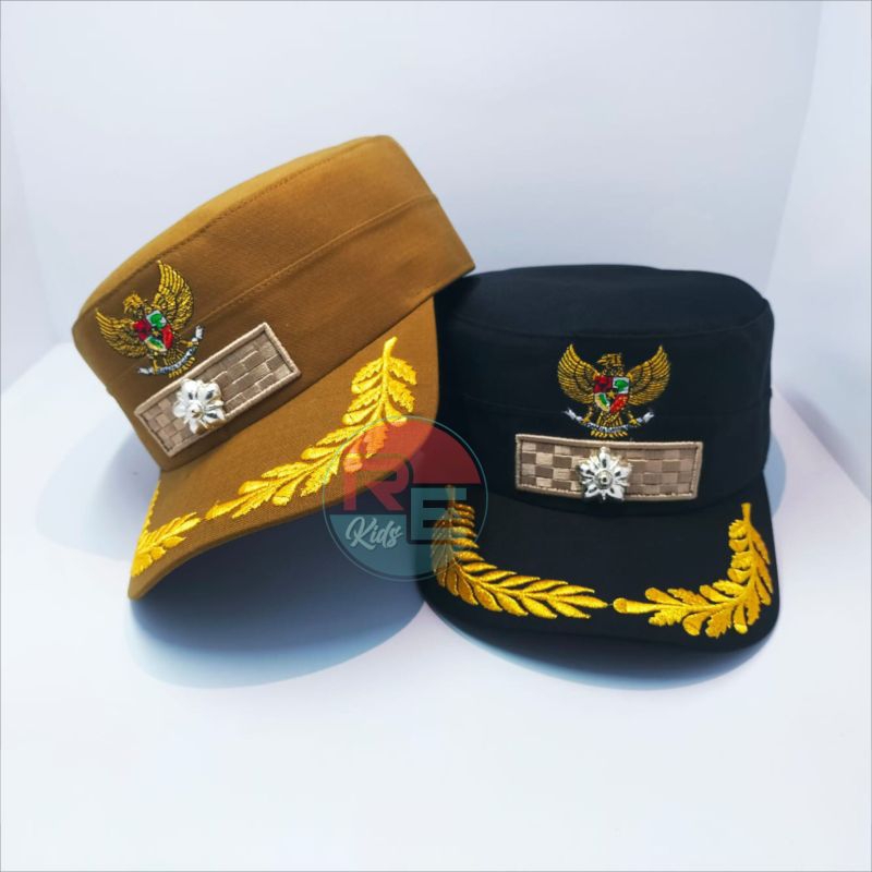 Jual topi komando lurah / camat / kades free nama | Shopee Indonesia