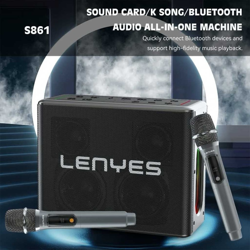 Jual LENYES S861 Speaker karaoke / Speaker karaoke bluetooth / Lenyes ...