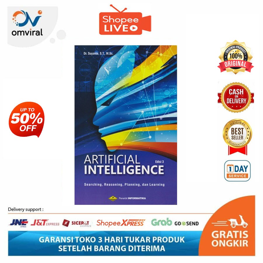 Jual BUKU ARTIFICIAL INTELLIGENCE edisi 3 | Shopee Indonesia