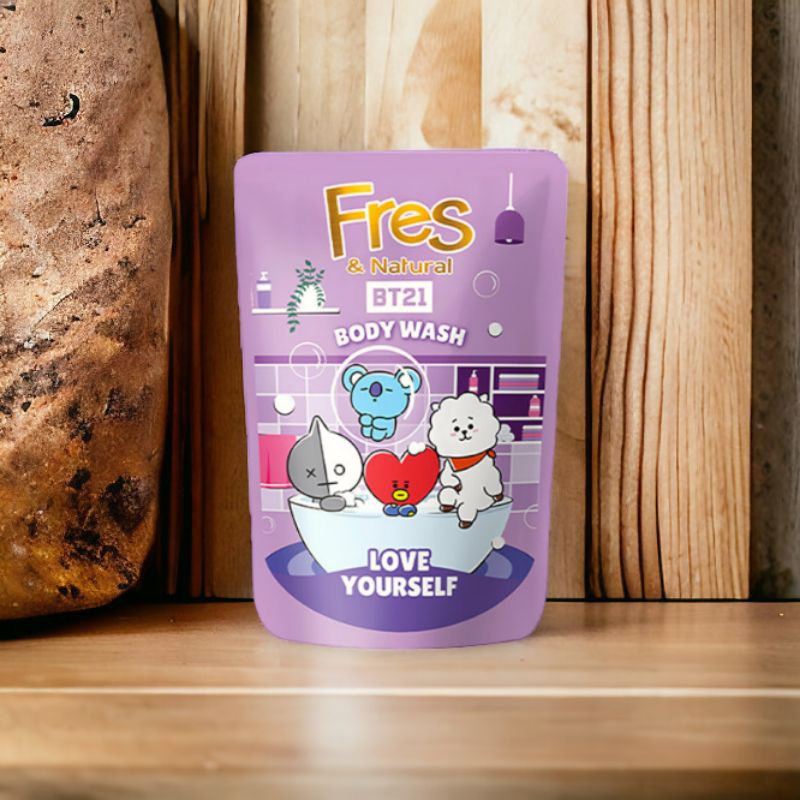Jual Fres & Natural BT21 Sabun Mandi Cair Love Yourself reffil 400ml ...