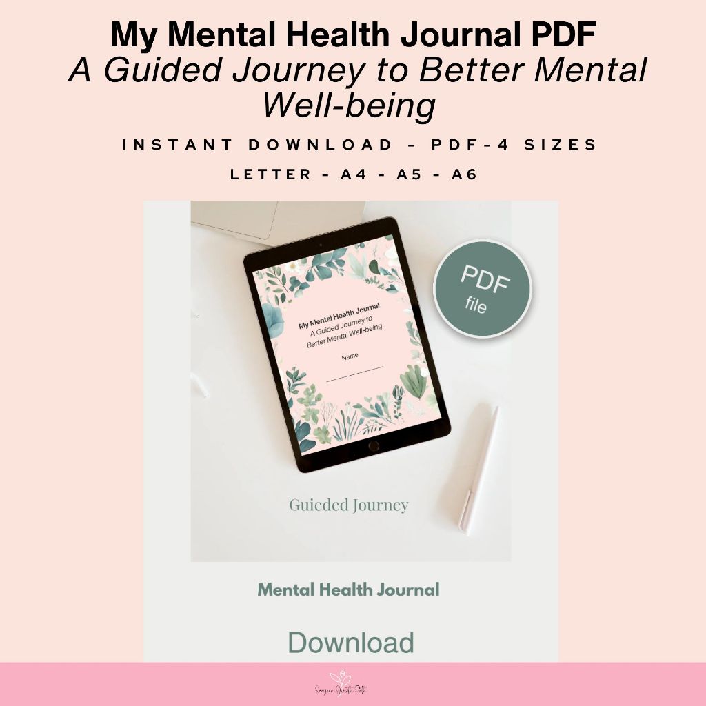 Jual My Mental Health Journal PDF - A Guided Journey to Better Mental ...