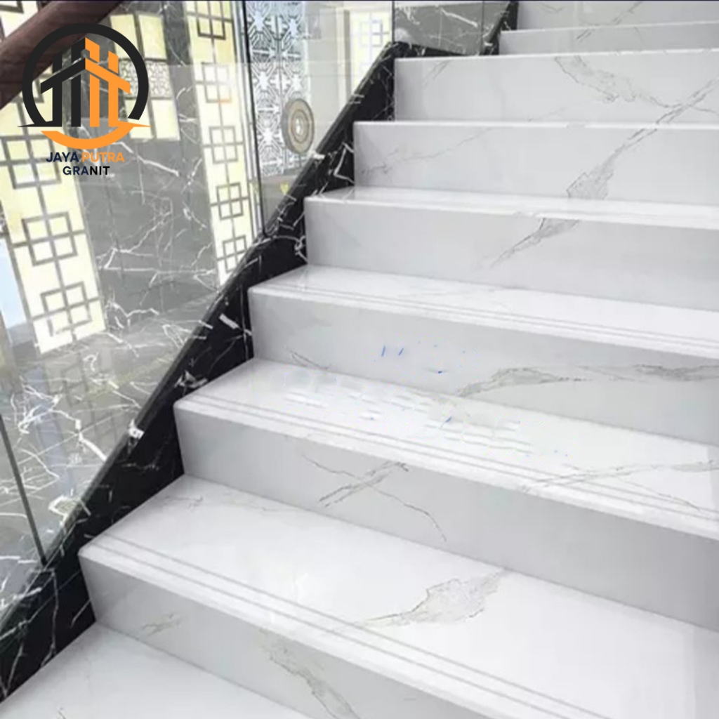 Jual Granit Tangga Putih / Granite Keramik Glossy Ukuran 30x100 20x100 ...