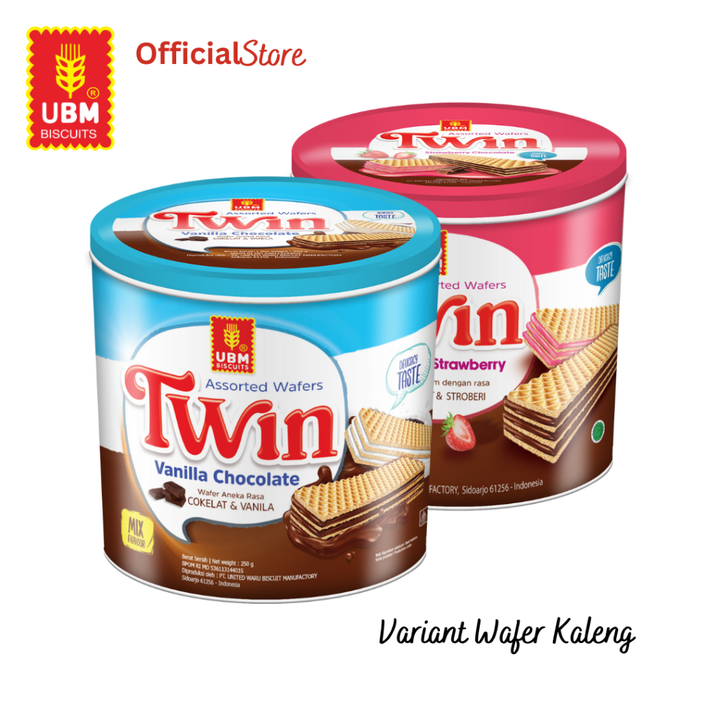 Jual UBM Biscuit Wafer Twin 2 Rasa 250gr | Shopee Indonesia