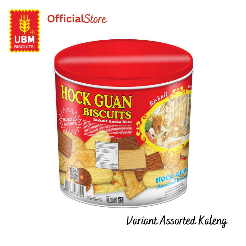Jual UBM Biscuit HOCK GUAN SELECTED Assorted 650gr | Shopee Indonesia
