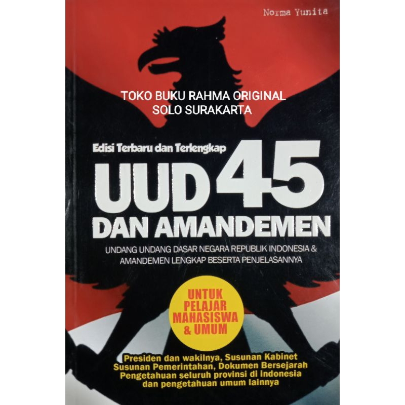 Jual UUD 45 Dan Amandemen Lengkap Beserta Penjelasannya Untuk Pelajar ...