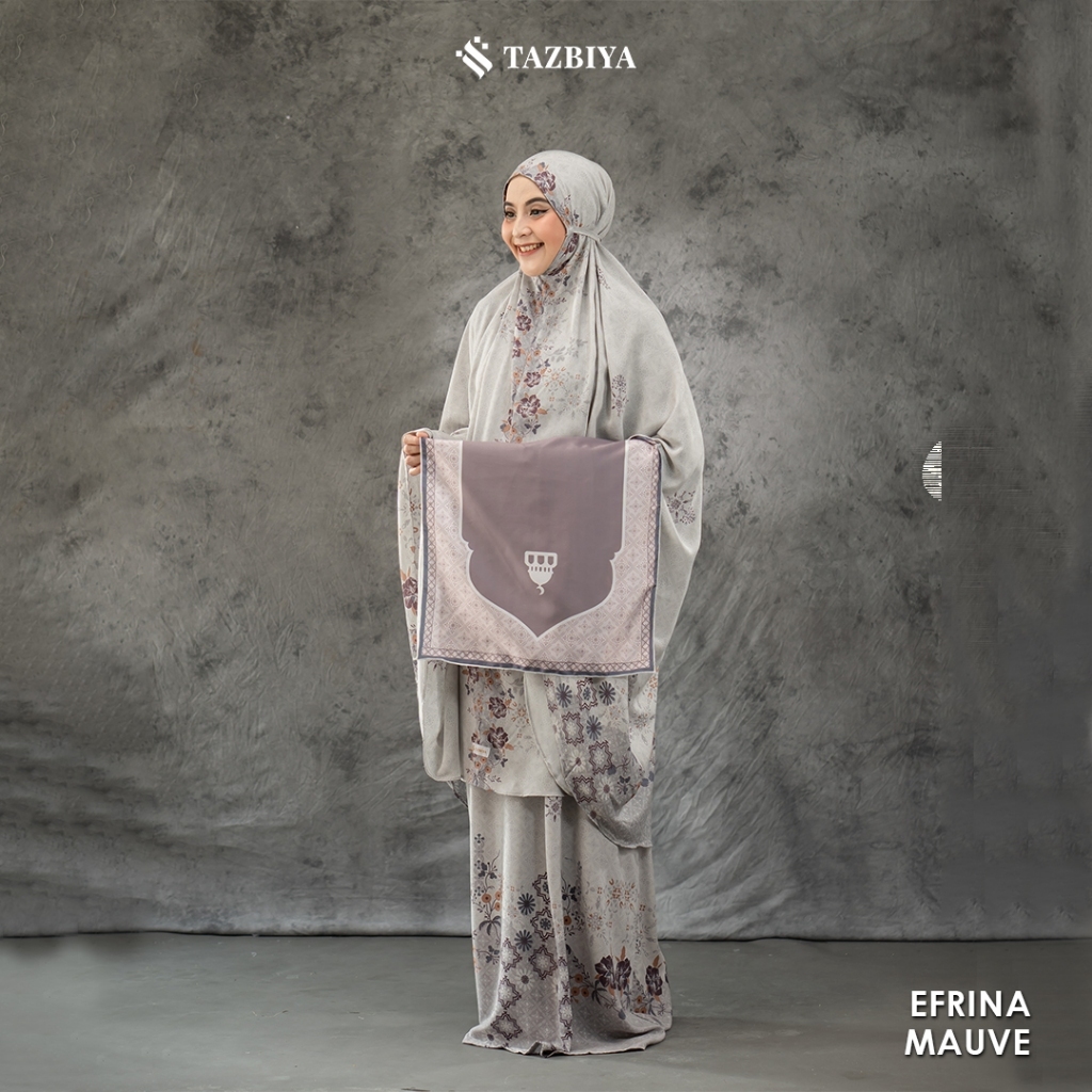 Jual MUKENA TAZBIYA 2IN1 SET SAJADAH EFRINA KATUN RAYON JUMBO DEWASA | Shopee Indonesia