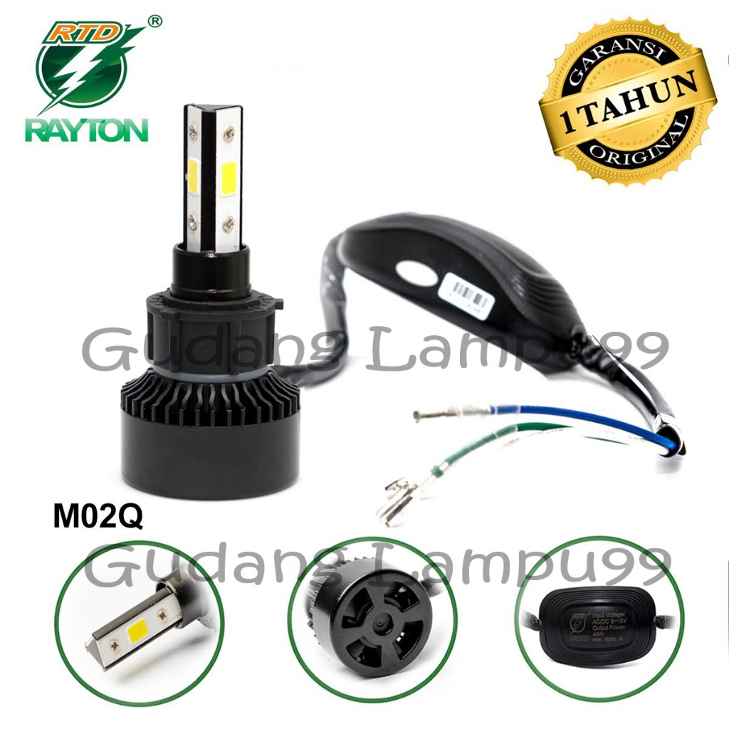 Jual LAMPU LED MOTOR RTD RAYTON M02Q 35W SOCKET H4 H6 ORI | Shopee Indonesia