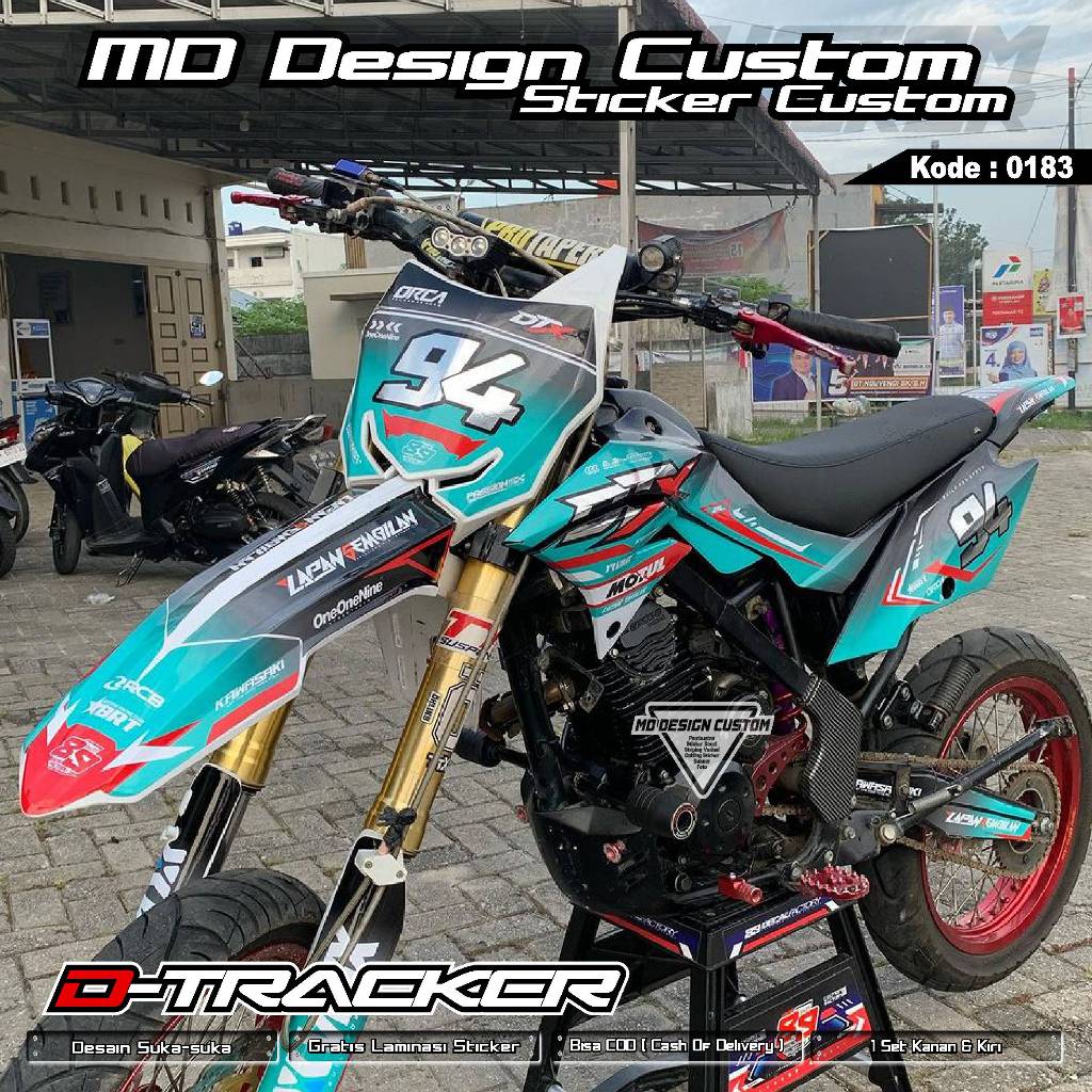 Jual 0183 (COD) Sticker Decal Dtracker FullBody Kombinasi Chrome Bebas ...