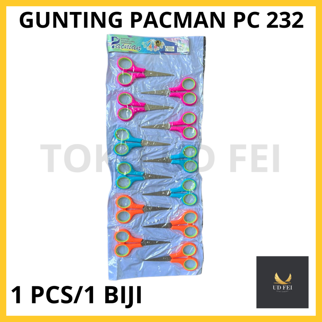 Jual (1 PCS/1BIJI) Gunting Pacman/ Gunting Kecil/ gunting Kecil warna ...