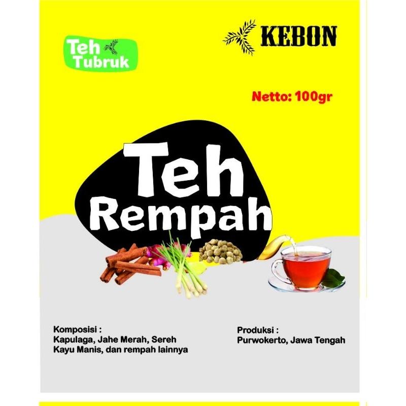 Jual Teh Rempah | Minuman Herbal | Jahe Merah, Kapulaga, Sereh, Kayu ...