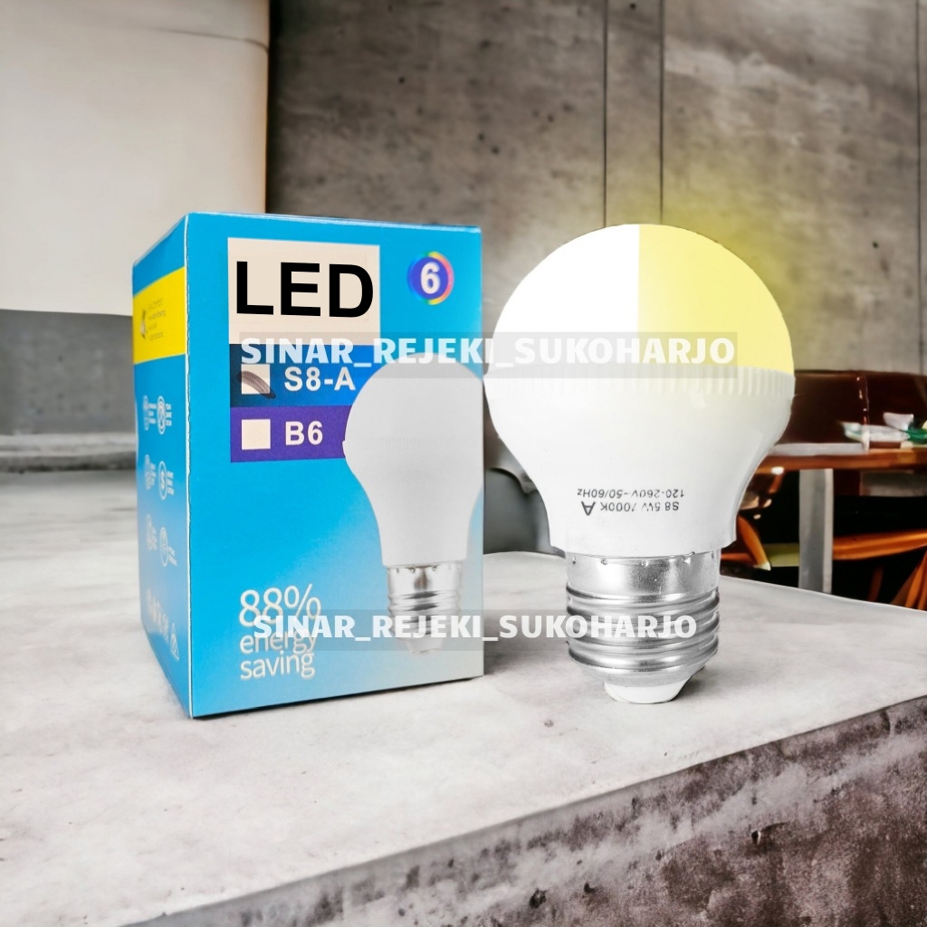 Jual Lampu LED Bulb 5W 5 Watt Putih & Kuning / Warm White | Shopee Indonesia