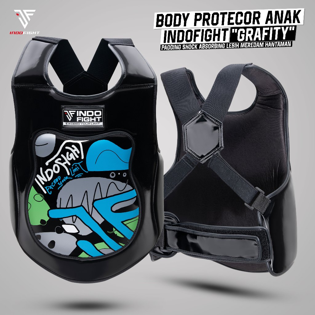 Jual Body Protector Muay Thai Kickboxing Anak Indofight Kid Chest ...