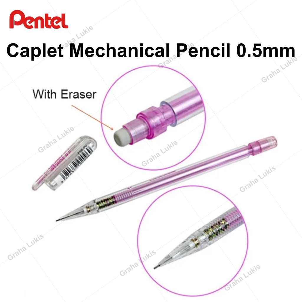 Jual PENTEL Caplet Mechanical Pencil / Pensil Mekanik 0.5mm | Shopee ...