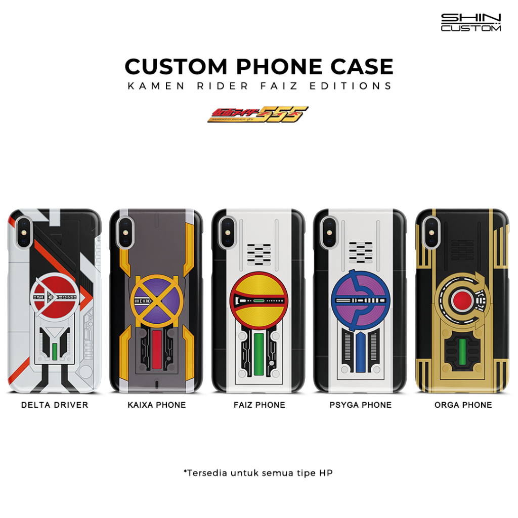 Jual Custom Case Kamen Rider 555 Faiz Kaixa Psyga Delta Orga Driver ...