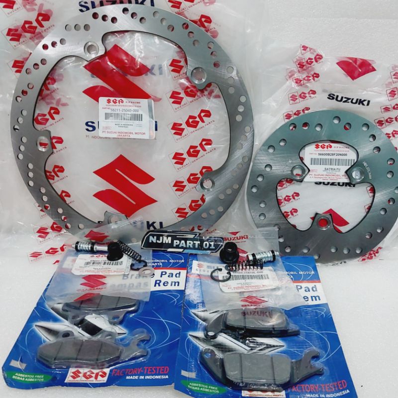 Jual Piringan Cakram Depan Belakang +Dispad +Seal Master Satria 150 Old Shogun 125 Sp Sunstar ...