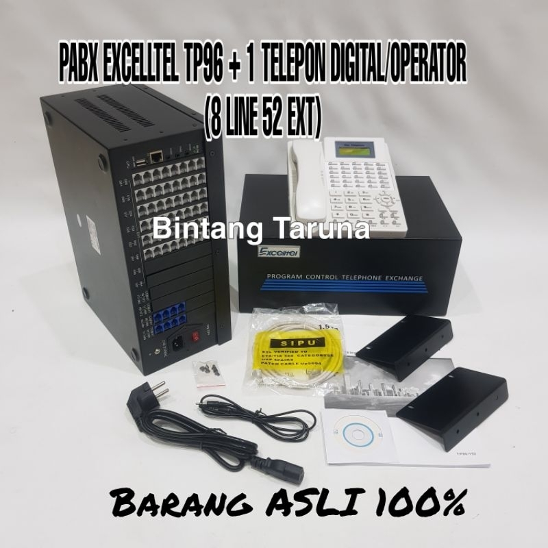 Jual Pabx Excelltel TP96 + 1 unit Telepon Operator/Hybrid Pabx ...