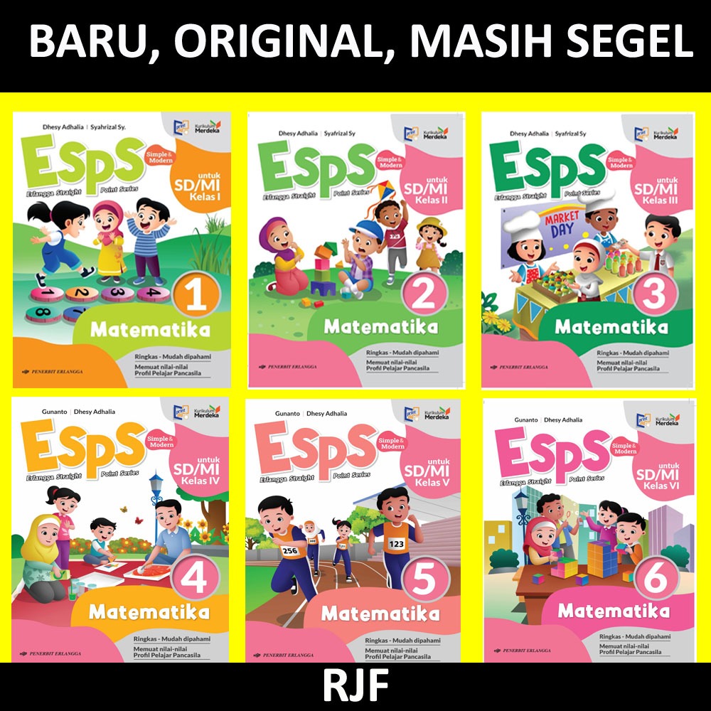 Jual ESPS MATEMATIKA SD/MI KLS. 1, 2, 3, 4, 5, 6/KM PLUS FILE KUNCI JAWABAN | Shopee Indonesia