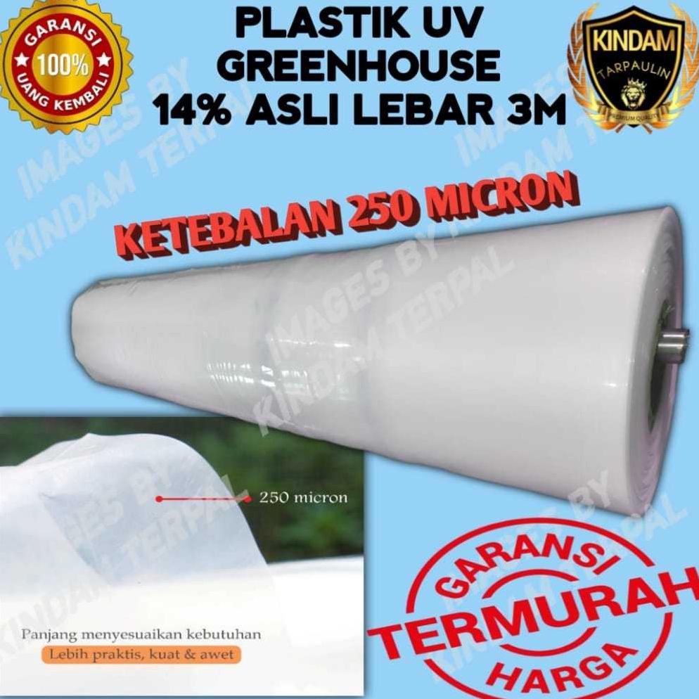 Jual PLASTIK UV GREENHOUSE 14 LEBAR 3 METER BARU TEBAL 25 MICRON HARGA PERMETER LARI KODE Q5P3 ...