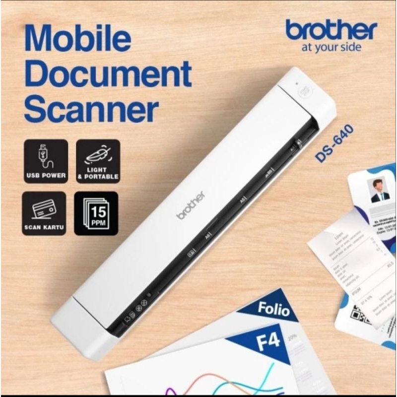 Jual Scanner Brother Ds640 A4 F4 Garansi Resmi Brother | Shopee Indonesia
