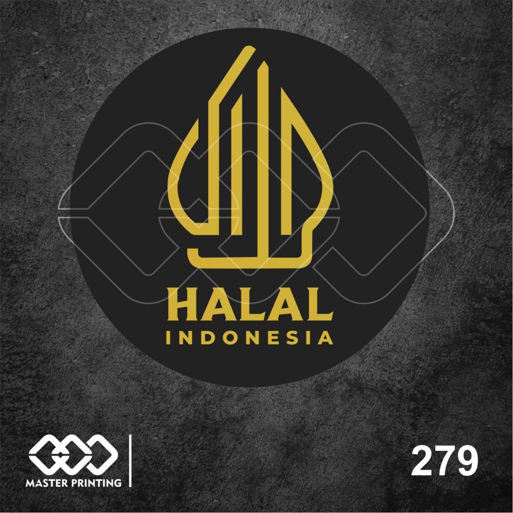 Jual 279 - Stiker Halal, Logo Halal, Sticker Vinyl, Cutting, Premium ...