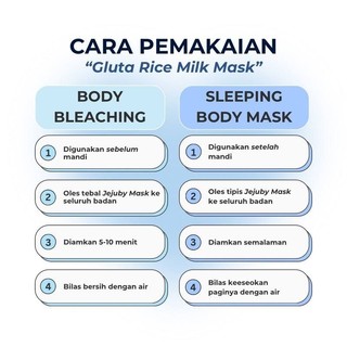 Jual JEJUBY Gluta Rice Milk Mask 2in1 Body Bleaching & Body Mask Masker ...