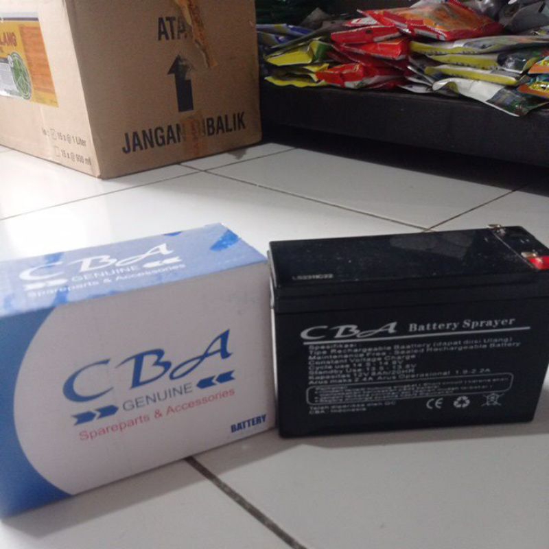 Jual SPAREPART AKI BATERAI ACCU 8 AH 12 VOLT CBA BATTERY SPRAYER ...