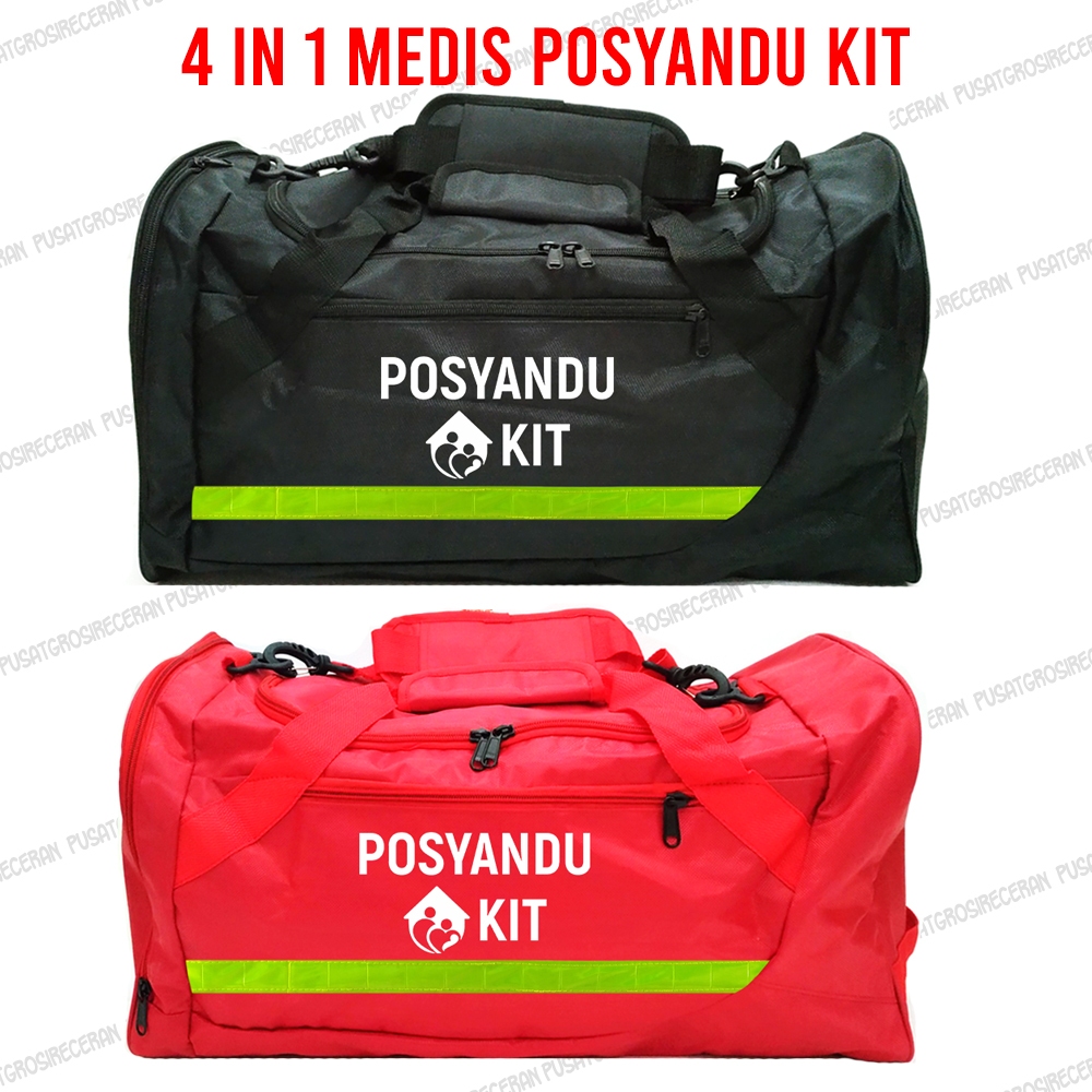 Jual 4IN1 Posyandu Kit Jumbo Medical Bag Travel Tas Medis P3K Ransel ...