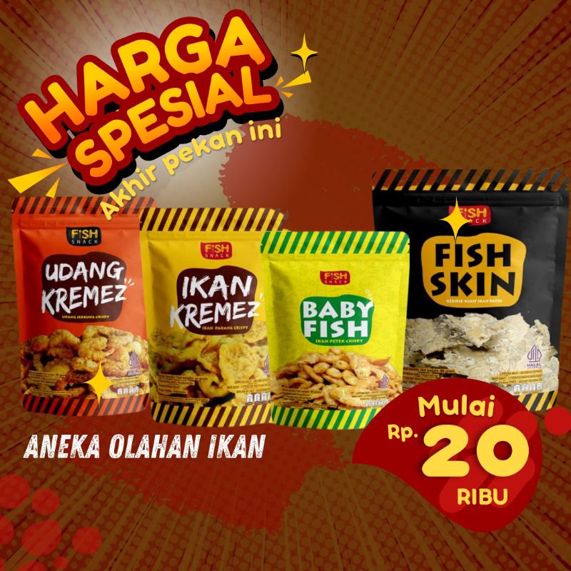 Jual Aneka Olahan Ikan | Fish Skin, Baby Fish, Ikan Kremez, Udang ...