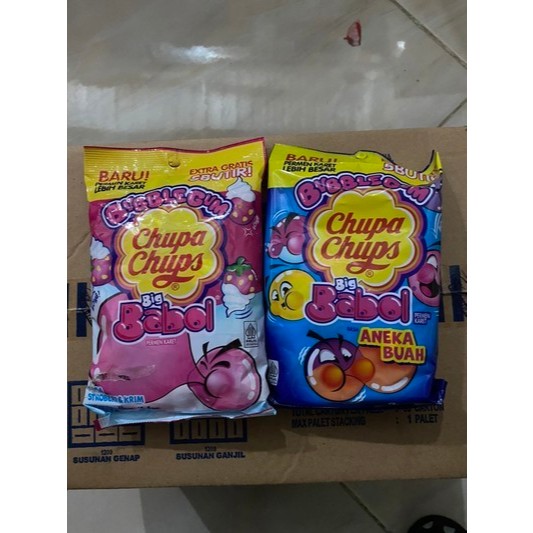 Jual NEW!!! Permen Big Babol Chupa Cups Permen Karet isi 40+5pcs ...