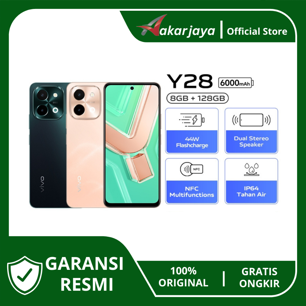 Jual VIVO Y28 Ram 8/128GB ORIGINAL GARANSI RESMI | Shopee Indonesia