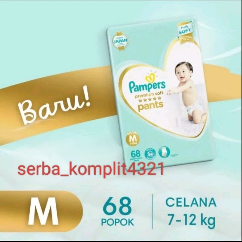 Jual Pampers merk pampers ECER popok bayi Premium Pampers M68 per 1 pcs Pampers Premium Soft ...
