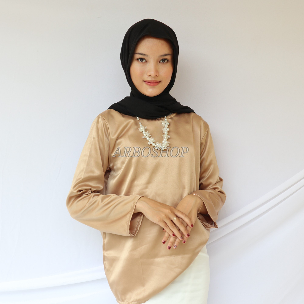 Jual ARBO SHOP DALAMAN MANSET SATIN INNER KEBAYA | Shopee Indonesia
