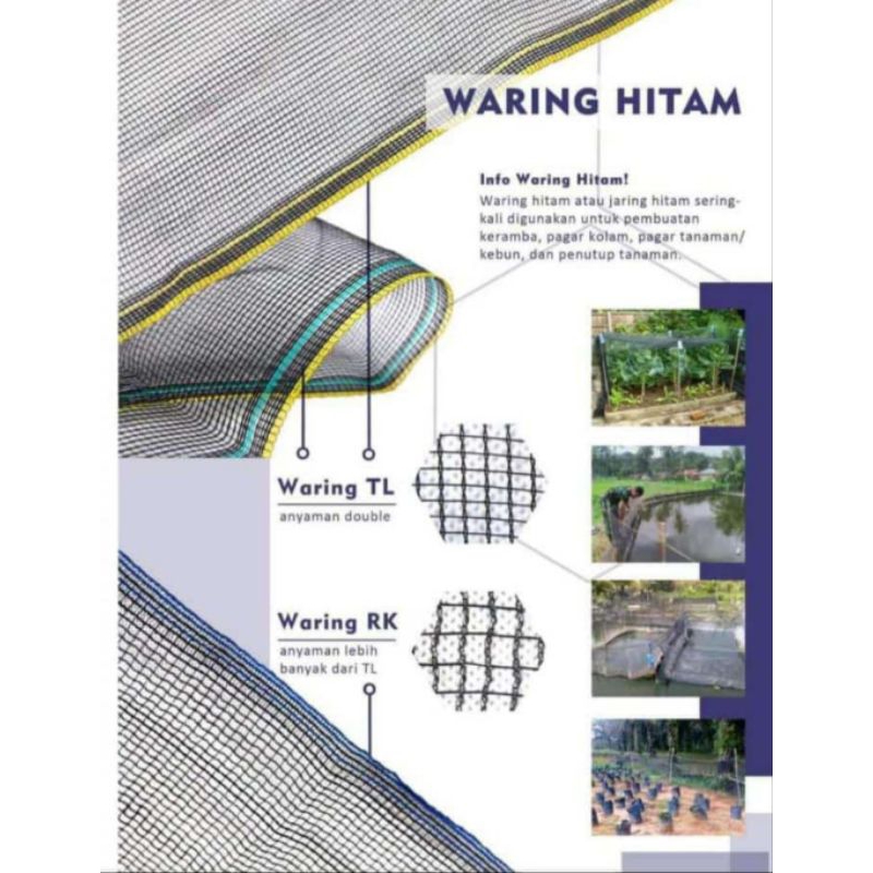 Jual WARING HITAM TL 5 METER | Shopee Indonesia