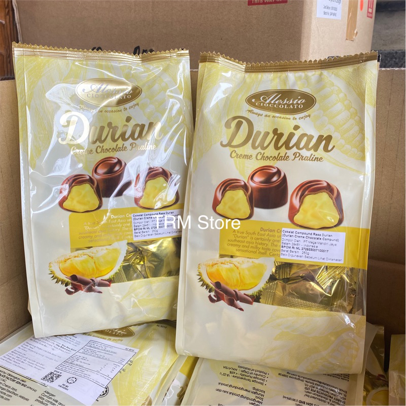Jual Coklat Durian Alessio Praline 250g | Shopee Indonesia