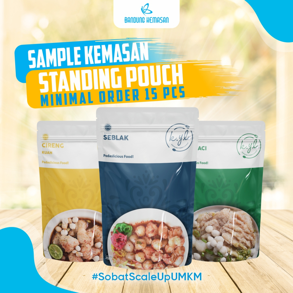 Jual Sample Kemasan Plastik Klip Standing Pouch Full Print | Shopee ...