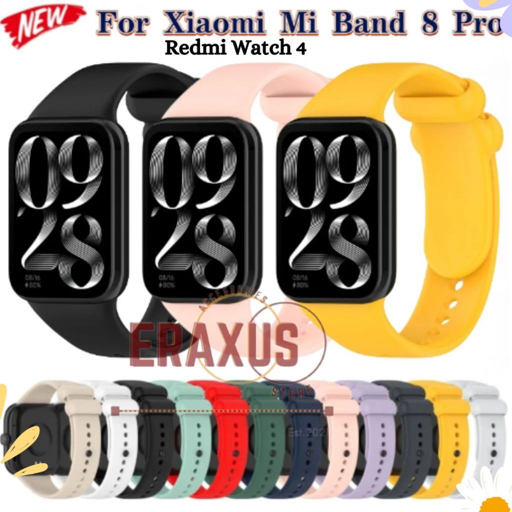 Jual [Eraxus] Strap Silicone for Xiaomi Mi Band 8 Pro 9 Pro / Redmi Watch 5 Redmi Watch 4 Tali ...
