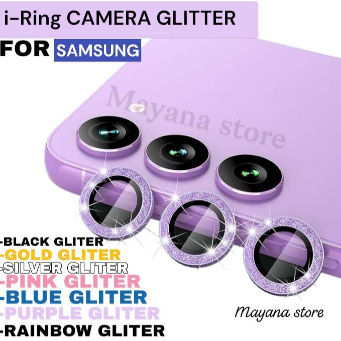 Jual 1SET i-RING Camera GLITER Samsung A16 A55 A35 A25 A15 A54 A34 A24 A14 A05s M54 M15 Screen ...