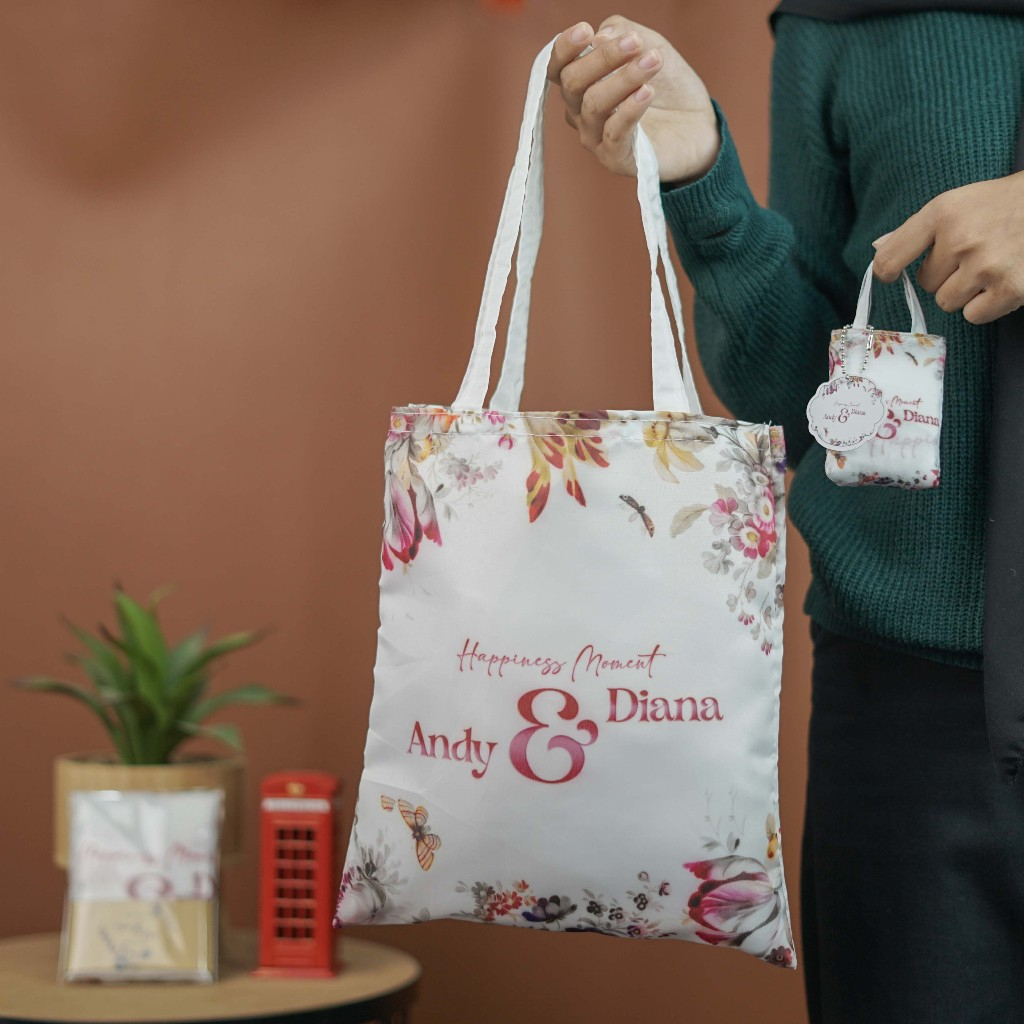 Jual (M) Souvenir Pernikahan Shopping Bag wedding gift bermanfaat ...