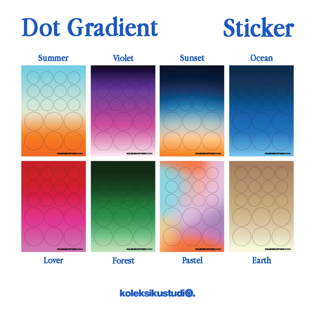 Jual Stiker Dot Gradient Aesthetic Lucu Sticker HP Laptop | Shopee ...