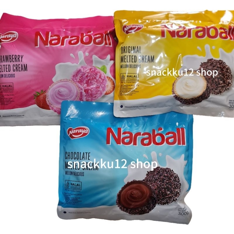 Jual Naraya Naraball Melted Cream Original/Chocolate/Strawberry 300 gr ...