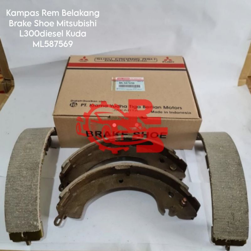 Jual Kampas Rem Belakang Brake Shoe Mitsubishi L300 diesel Kuda | Shopee Indonesia
