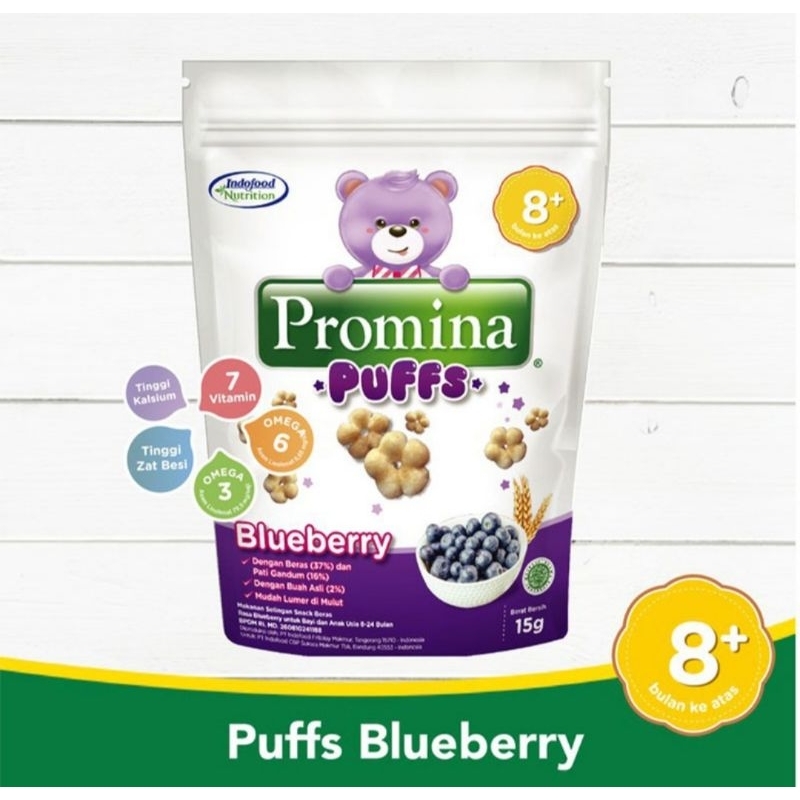 Jual Promina Puffs Blueberry / Pisang Banana / Strawberry Apple 15g ...