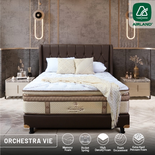 Jual Airland Orchestra Vie Kasur Spring Bed Set Natural Latex Medium ...