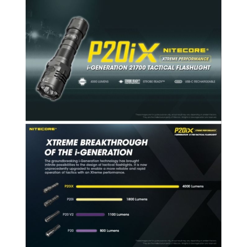 Jual Tactical Flashlight Nitecore P20iX series | Shopee Indonesia