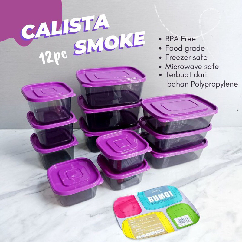 Jual Toples Calista Rumoi Smoke Wadah Makanan Plastik Premium Container ...