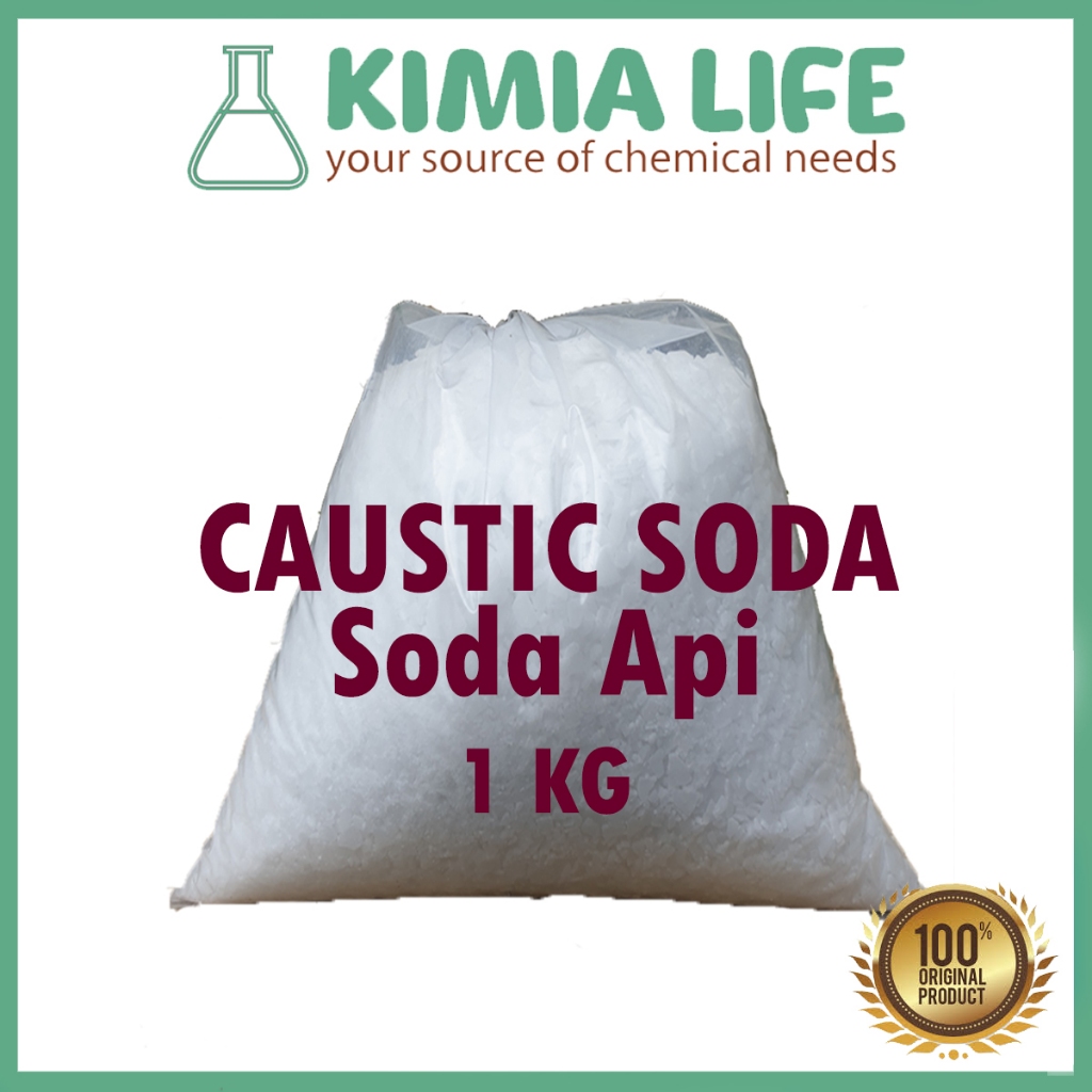 Jual Caustic Soda Flake / Soda Api / NaOH 99% 1 KG | Shopee Indonesia
